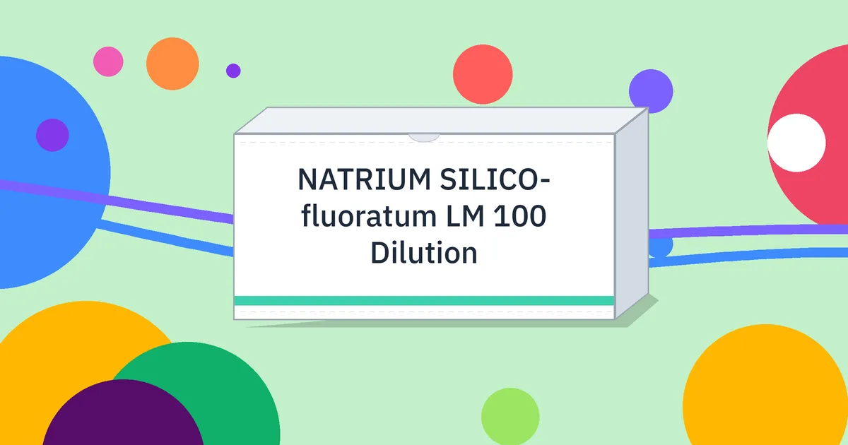 Symbolbild: Packung mit der Aufschrift NATRIUM SILICO-fluoratum LM 100 Dilution (PZN 13617541) – Verfügbarkeit und Bezug in Apotheken in Frankfurt am Main