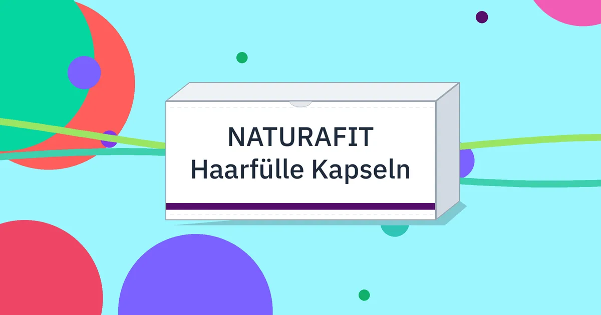 Symbolbild: Packung mit der Aufschrift NATURAFIT Haarfülle Kapseln (PZN 11130102) – Verfügbarkeit und Bezug in Apotheken in Frankfurt am Main