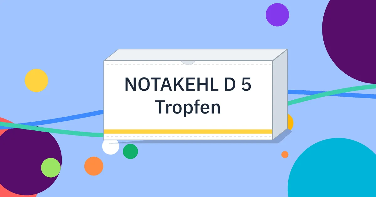 Symbolbild: Packung mit der Aufschrift NOTAKEHL D 5 Tropfen (PZN 03207115) – Verfügbarkeit und Bezug in Apotheken in Frankfurt am Main