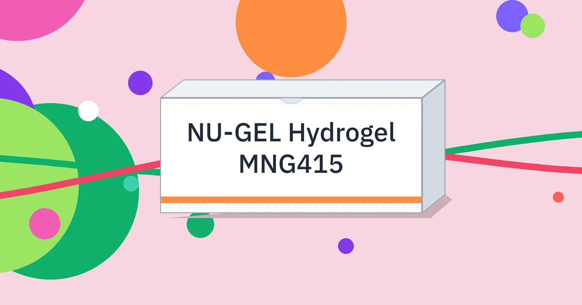 Symbolbild: Packung mit der Aufschrift NU-GEL Hydrogel MNG415 (PZN 11726757) – Verfügbarkeit und Bezug in Apotheken in Frankfurt am Main