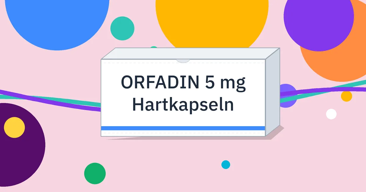 Symbolbild: Packung mit der Aufschrift ORFADIN 5 mg Hartkapseln (PZN 17530417) – Verfügbarkeit und Bezug in Apotheken in Frankfurt am Main
