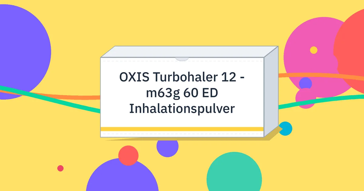Symbolbild: Packung mit der Aufschrift OXIS Turbohaler 12 -m63g 60 ED Inhalationspulver (PZN 02143608) – Verfügbarkeit und Bezug in Apotheken in Frankfurt am Main