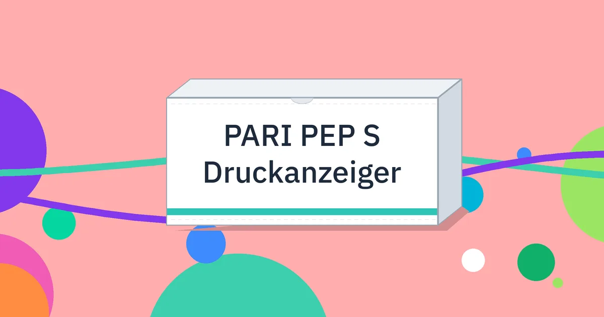 Symbolbild: Packung mit der Aufschrift PARI PEP S Druckanzeiger (PZN 17875949) – Verfügbarkeit und Bezug in Apotheken in Frankfurt am Main