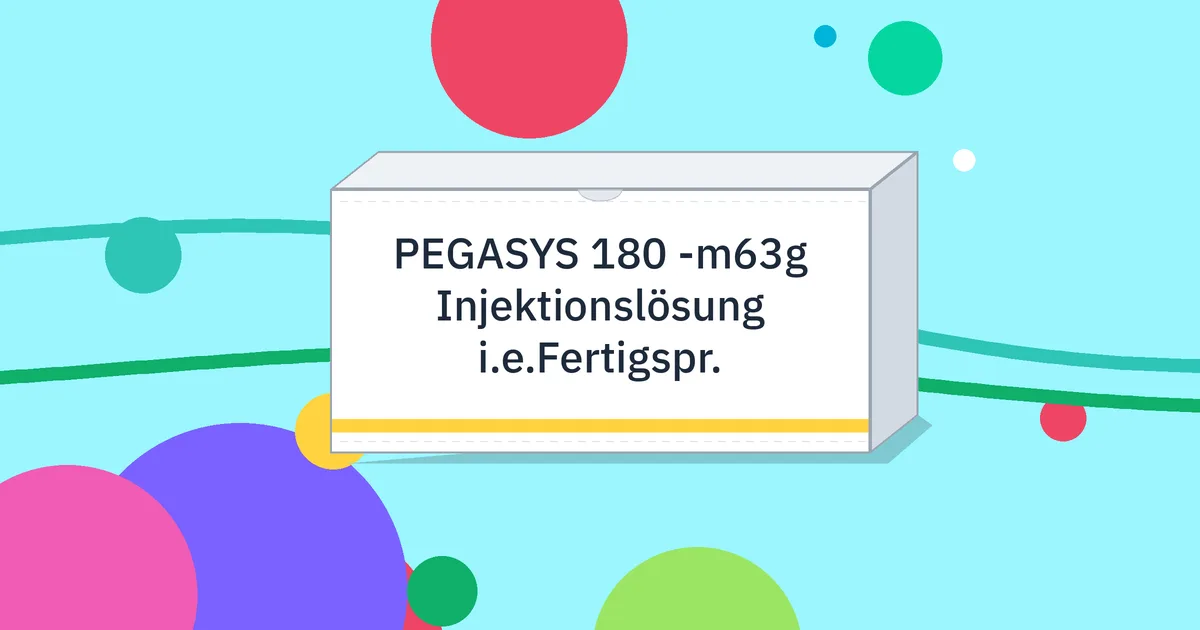 Symbolbild: Packung mit der Aufschrift PEGASYS 180 -m63g Injektionslösung i.e.Fertigspr. (PZN 09779479) – Verfügbarkeit und Bezug in Apotheken in Frankfurt am Main