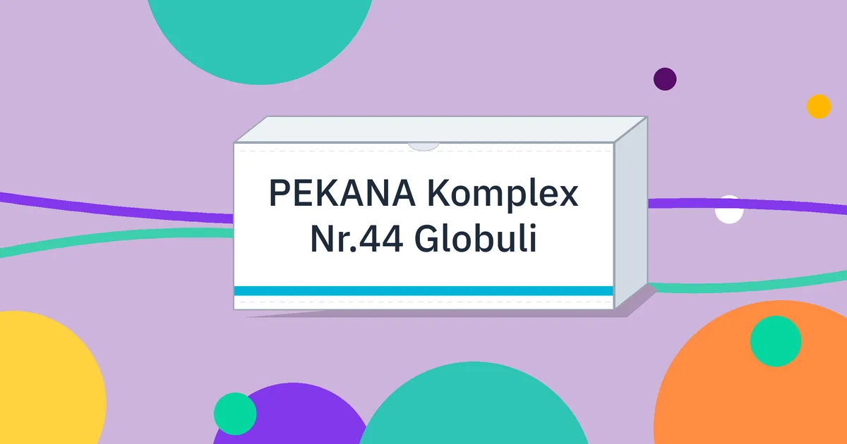 Symbolbild: Packung mit der Aufschrift PEKANA Komplex Nr.44 Globuli (PZN 07537619) – Verfügbarkeit und Bezug in Apotheken in Frankfurt am Main