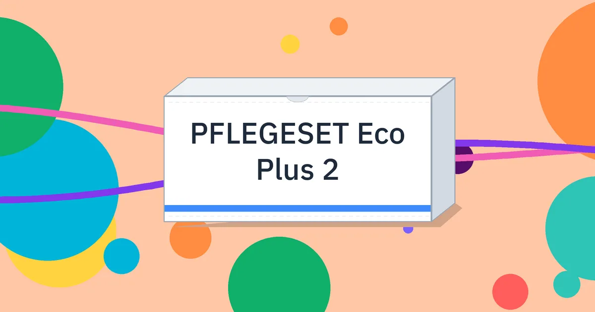 Symbolbild: Packung mit der Aufschrift PFLEGESET Eco Plus 2 (PZN 11129211) – Verfügbarkeit und Bezug in Apotheken in Frankfurt am Main