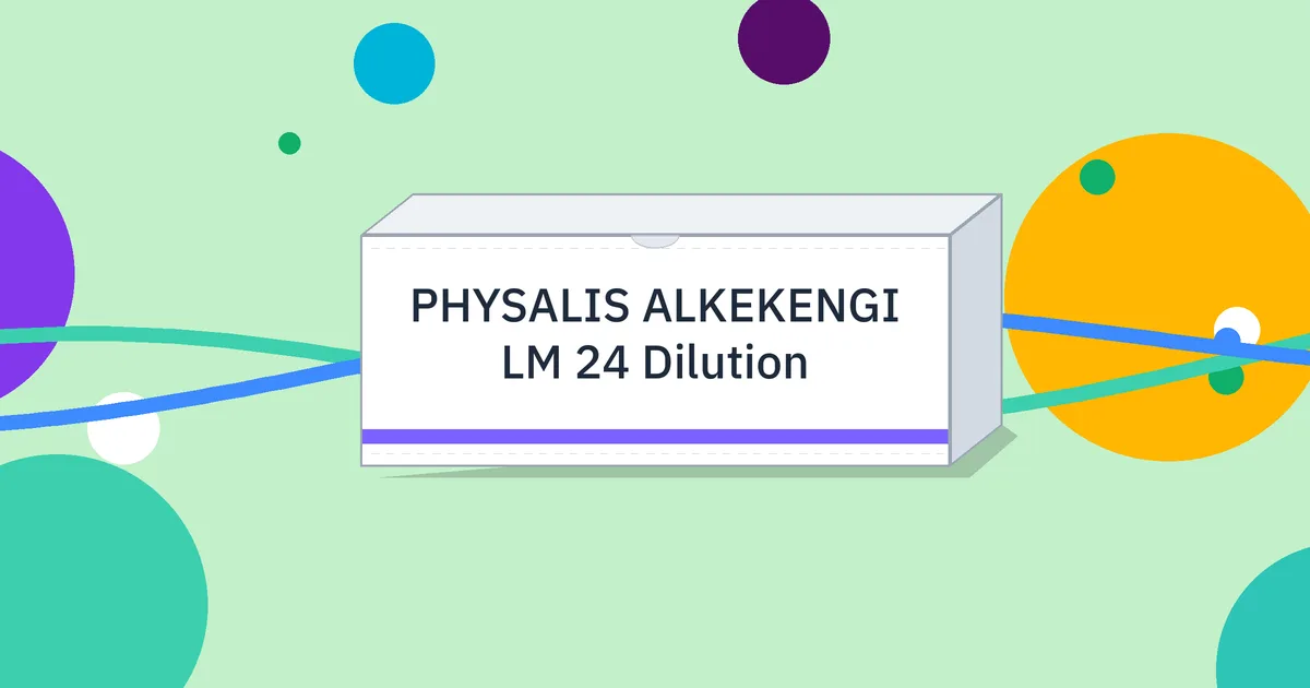 Symbolbild: Packung mit der Aufschrift PHYSALIS ALKEKENGI LM 24 Dilution (PZN 13639867) – Verfügbarkeit und Bezug in Apotheken in Frankfurt am Main