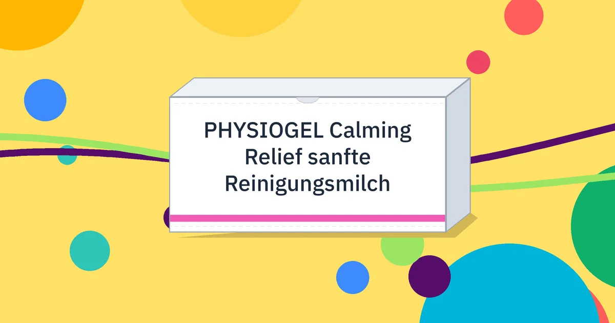 Symbolbild: Packung mit der Aufschrift PHYSIOGEL Calming Relief sanfte Reinigungsmilch (PZN 10796477) – Verfügbarkeit und Bezug in Apotheken in Frankfurt am Main