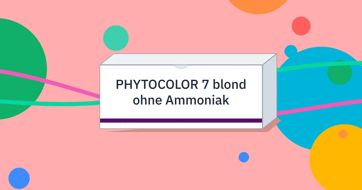 Symbolbild: Packung mit der Aufschrift PHYTOCOLOR 7 blond ohne Ammoniak (PZN 14410049) – Verfügbarkeit und Bezug in Apotheken in Frankfurt am Main
