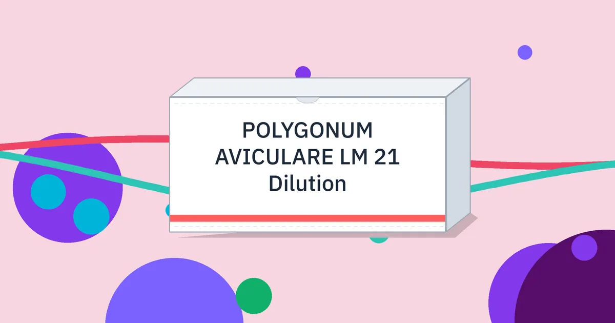 Symbolbild: Packung mit der Aufschrift POLYGONUM AVICULARE LM 21 Dilution (PZN 13662062) – Verfügbarkeit und Bezug in Apotheken in Frankfurt am Main