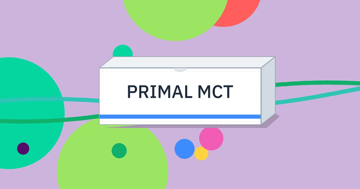 Symbolbild: Packung mit der Aufschrift PRIMAL MCT (PZN 16204489) – Verfügbarkeit und Bezug in Apotheken in Frankfurt am Main
