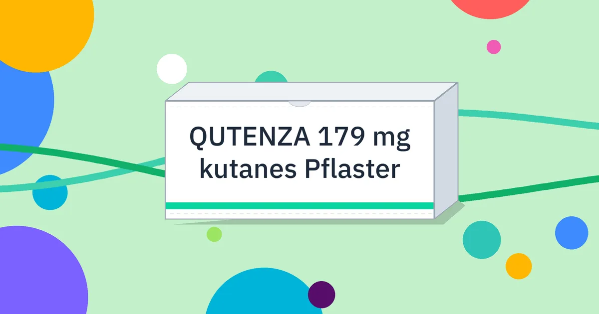 Symbolbild: Packung mit der Aufschrift QUTENZA 179 mg kutanes Pflaster (PZN 14356769) – Verfügbarkeit und Bezug in Apotheken in Frankfurt am Main