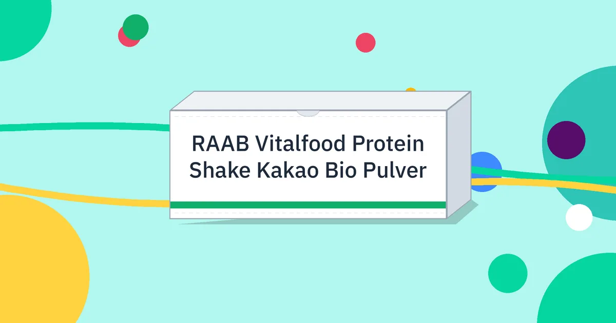 Symbolbild: Packung mit der Aufschrift RAAB Vitalfood Protein Shake Kakao Bio Pulver (PZN 19305512) – Verfügbarkeit und Bezug in Apotheken in Frankfurt am Main