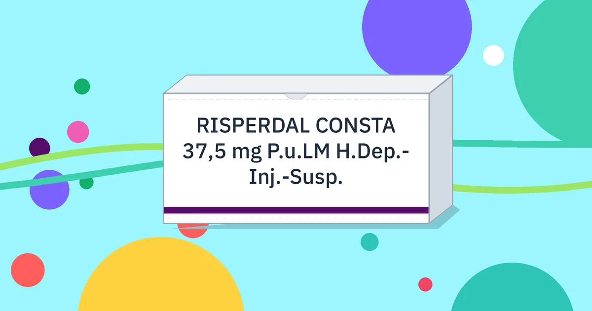 Symbolbild: Packung mit der Aufschrift RISPERDAL CONSTA 37,5 mg P.u.LM H.Dep.-Inj.-Susp. (PZN 00822788) – Verfügbarkeit und Bezug in Apotheken in Frankfurt am Main