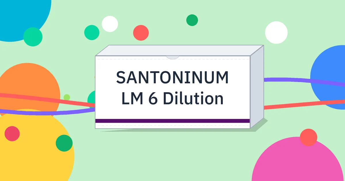 Symbolbild: Packung mit der Aufschrift SANTONINUM LM 6 Dilution (PZN 13685181) – Verfügbarkeit und Bezug in Apotheken in Frankfurt am Main
