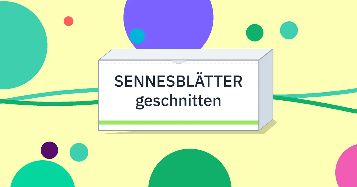 Symbolbild: Packung mit der Aufschrift SENNESBLÄTTER geschnitten (PZN 14031926) – Verfügbarkeit und Bezug in Apotheken in Frankfurt am Main