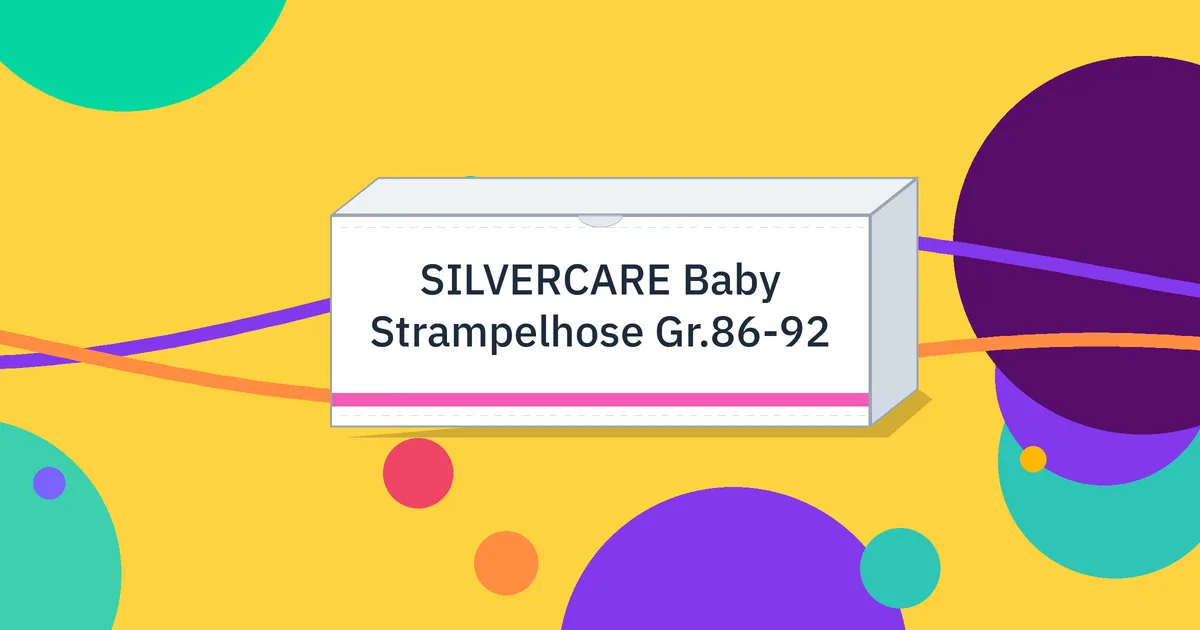 Symbolbild: Packung mit der Aufschrift SILVERCARE Baby Strampelhose Gr.86-92 (PZN 01110334) – Verfügbarkeit und Bezug in Apotheken in Frankfurt am Main