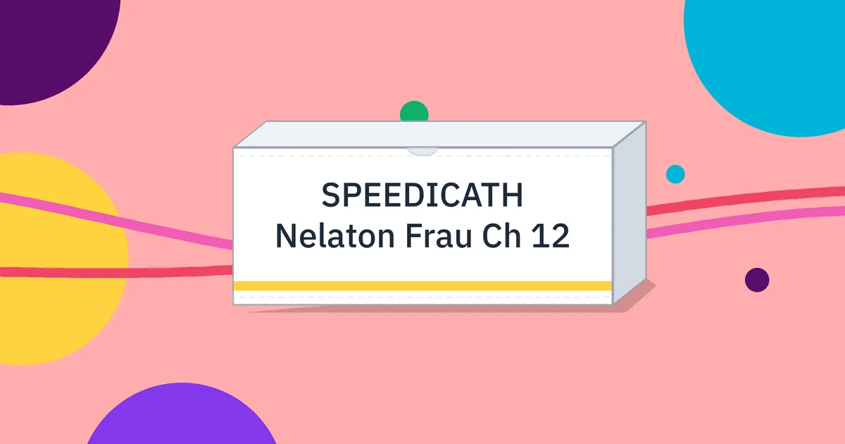 Symbolbild: Packung mit der Aufschrift SPEEDICATH Nelaton Frau Ch 12 (PZN 12906846) – Verfügbarkeit und Bezug in Apotheken in Frankfurt am Main