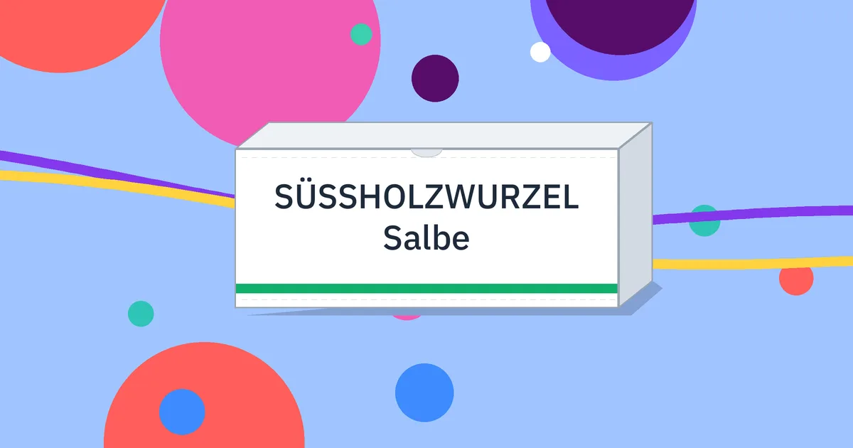 Symbolbild: Packung mit der Aufschrift SÜSSHOLZWURZEL Salbe (PZN 18396412) – Verfügbarkeit und Bezug in Apotheken in Frankfurt am Main