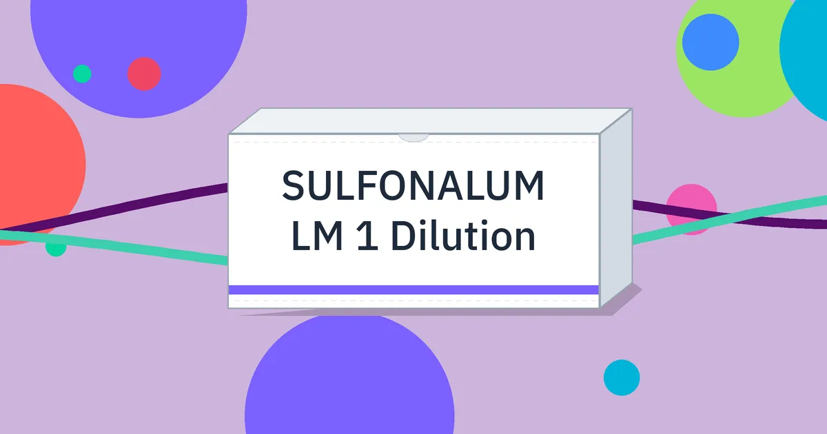 Symbolbild: Packung mit der Aufschrift SULFONALUM LM 1 Dilution (PZN 13209397) – Verfügbarkeit und Bezug in Apotheken in Frankfurt am Main