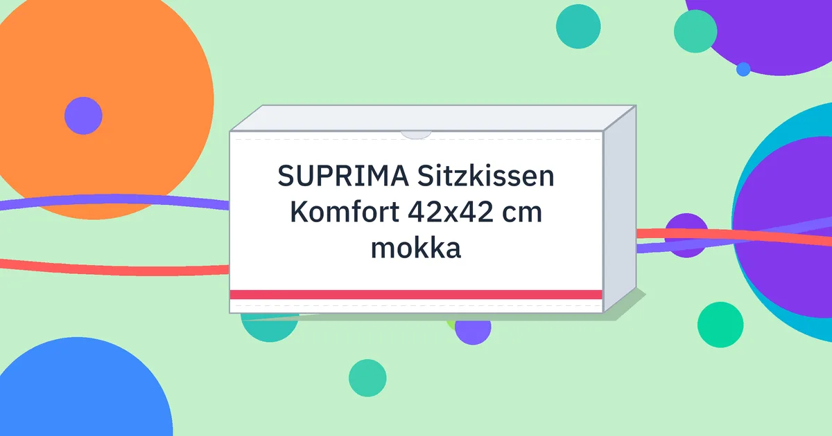 Symbolbild: Packung mit der Aufschrift SUPRIMA Sitzkissen Komfort 42x42 cm mokka (PZN 20161314) – Verfügbarkeit und Bezug in Apotheken in Frankfurt am Main