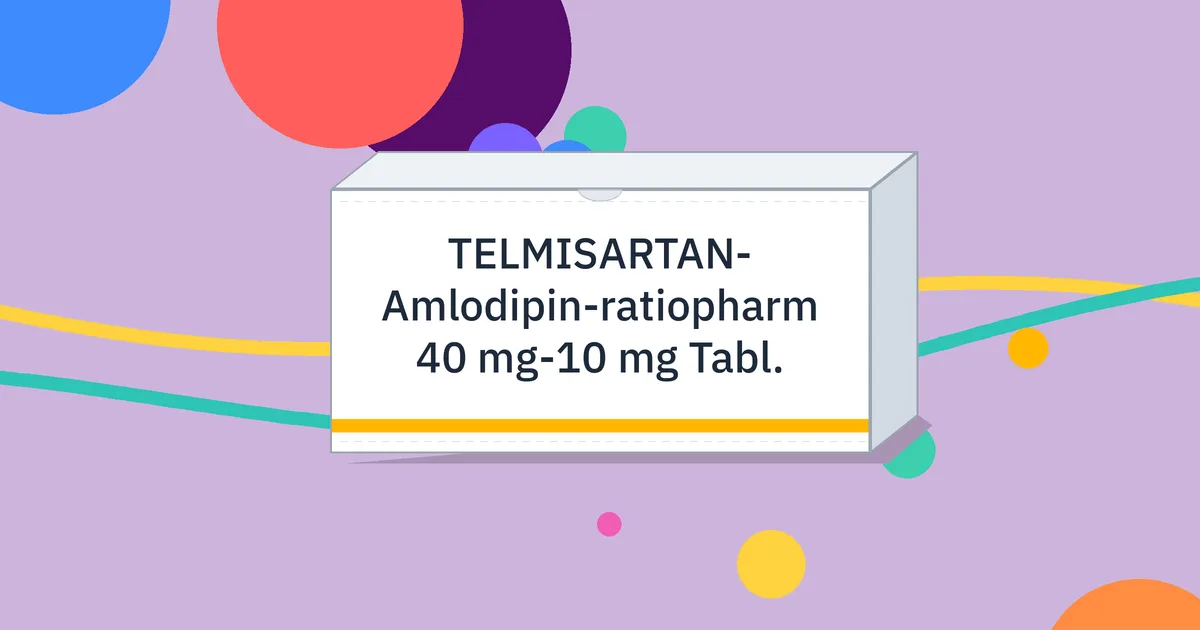 Symbolbild: Packung mit der Aufschrift TELMISARTAN-Amlodipin-ratiopharm 40 mg-10 mg Tabl. (PZN 17840508) – Verfügbarkeit und Bezug in Apotheken in Frankfurt am Main