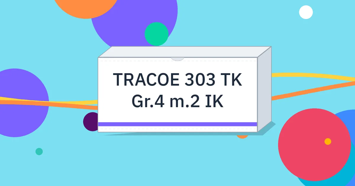 Symbolbild: Packung mit der Aufschrift TRACOE 303 TK Gr.4 m.2 IK (PZN 00920120) – Verfügbarkeit und Bezug in Apotheken in Frankfurt am Main