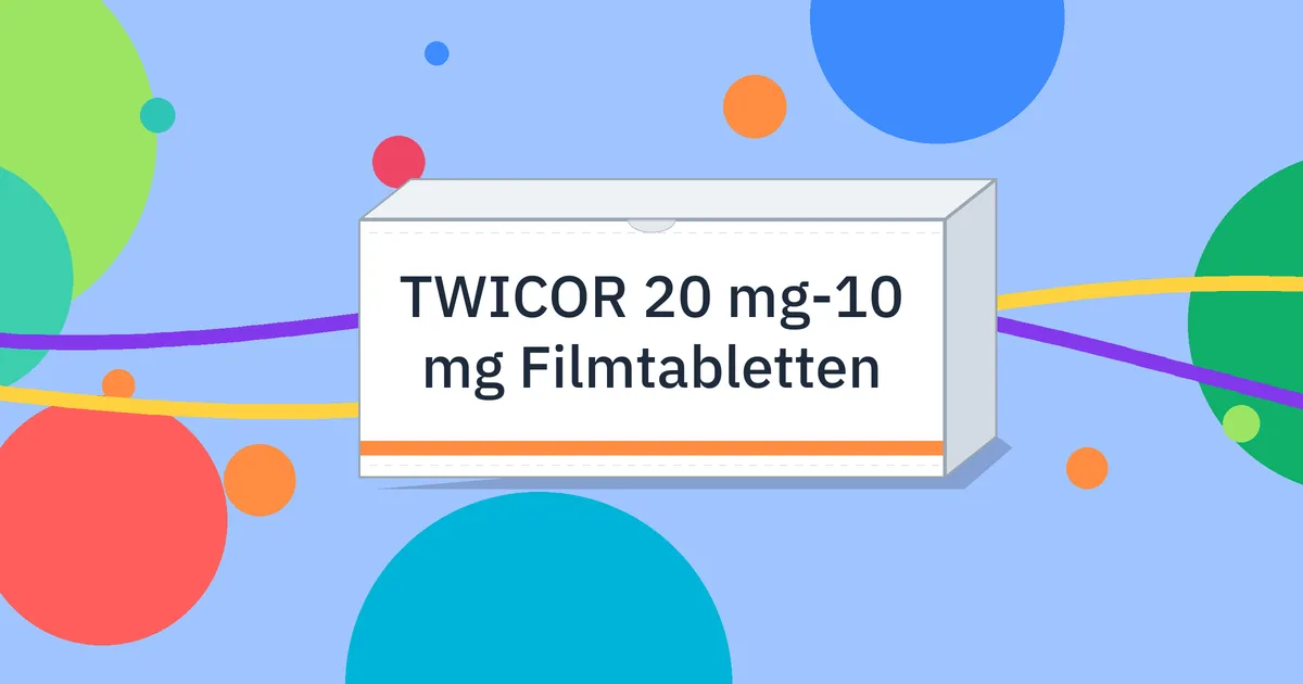 Symbolbild: Packung mit der Aufschrift TWICOR 20 mg-10 mg Filmtabletten (PZN 18214902) – Verfügbarkeit und Bezug in Apotheken in Frankfurt am Main