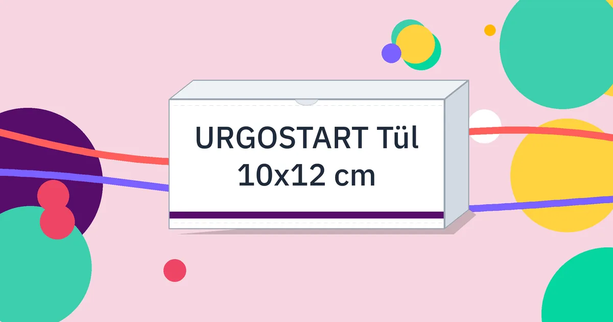 Symbolbild: Packung mit der Aufschrift URGOSTART Tül 10x12 cm (PZN 09722798) – Verfügbarkeit und Bezug in Apotheken in Frankfurt am Main