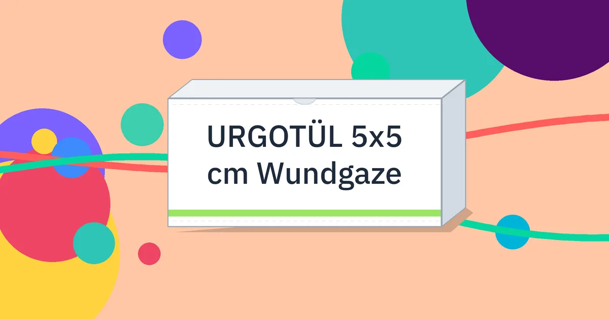 Symbolbild: Packung mit der Aufschrift URGOTÜL 5x5 cm Wundgaze (PZN 16514971) – Verfügbarkeit und Bezug in Apotheken in Frankfurt am Main