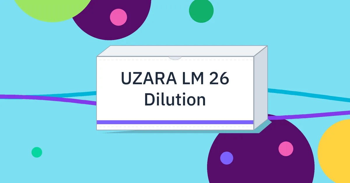 Symbolbild: Packung mit der Aufschrift UZARA LM 26 Dilution (PZN 13260228) – Verfügbarkeit und Bezug in Apotheken in Frankfurt am Main
