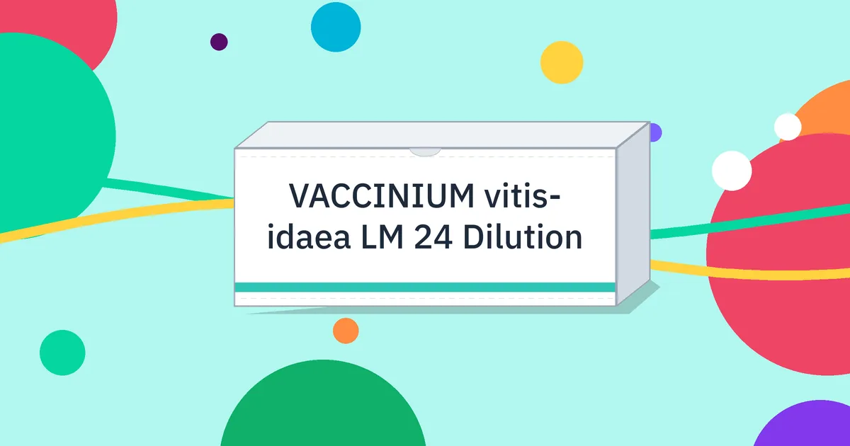 Symbolbild: Packung mit der Aufschrift VACCINIUM vitis-idaea LM 24 Dilution (PZN 13261038) – Verfügbarkeit und Bezug in Apotheken in Frankfurt am Main