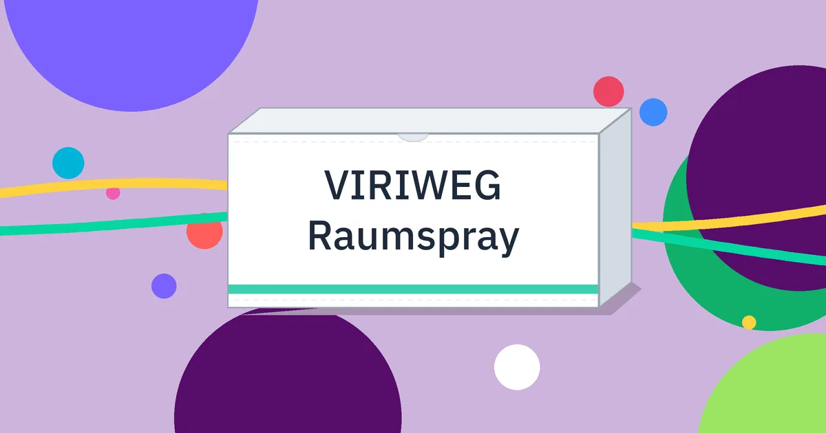 Symbolbild: Packung mit der Aufschrift VIRIWEG Raumspray (PZN 16665730) – Verfügbarkeit und Bezug in Apotheken in Frankfurt am Main