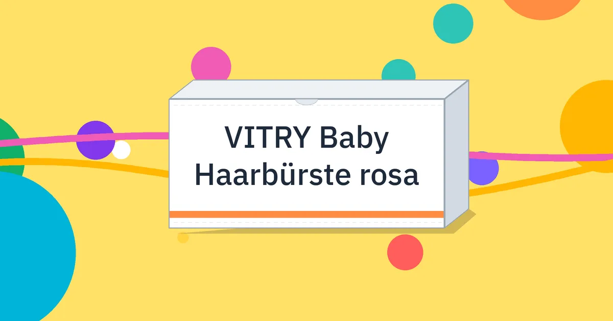 Symbolbild: Packung mit der Aufschrift VITRY Baby Haarbürste rosa (PZN 19066214) – Verfügbarkeit und Bezug in Apotheken in Frankfurt am Main