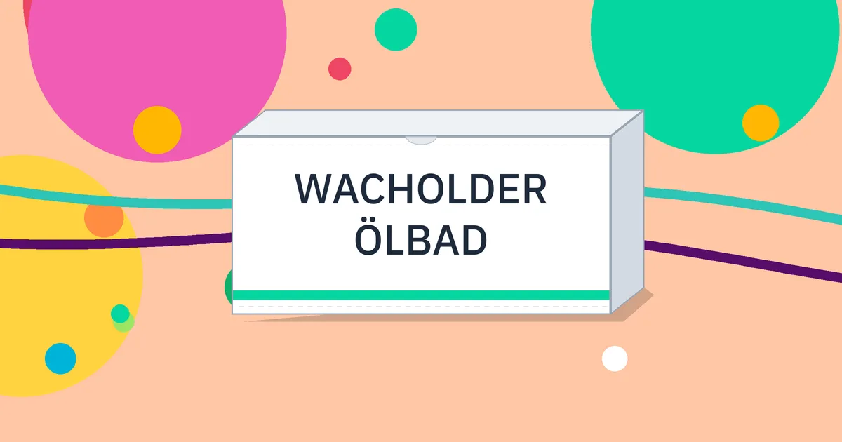 Symbolbild: Packung mit der Aufschrift WACHOLDER ÖLBAD (PZN 02791810) – Verfügbarkeit und Bezug in Apotheken in Frankfurt am Main