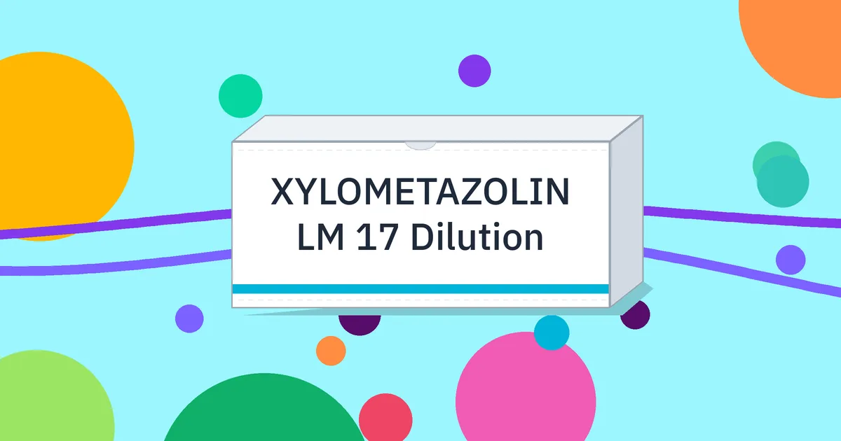 Symbolbild: Packung mit der Aufschrift XYLOMETAZOLIN LM 17 Dilution (PZN 13283399) – Verfügbarkeit und Bezug in Apotheken in Frankfurt am Main