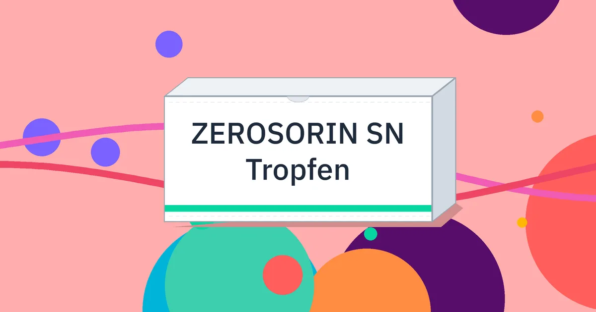 Symbolbild: Packung mit der Aufschrift ZEROSORIN SN Tropfen (PZN 04782666) – Verfügbarkeit und Bezug in Apotheken in Frankfurt am Main