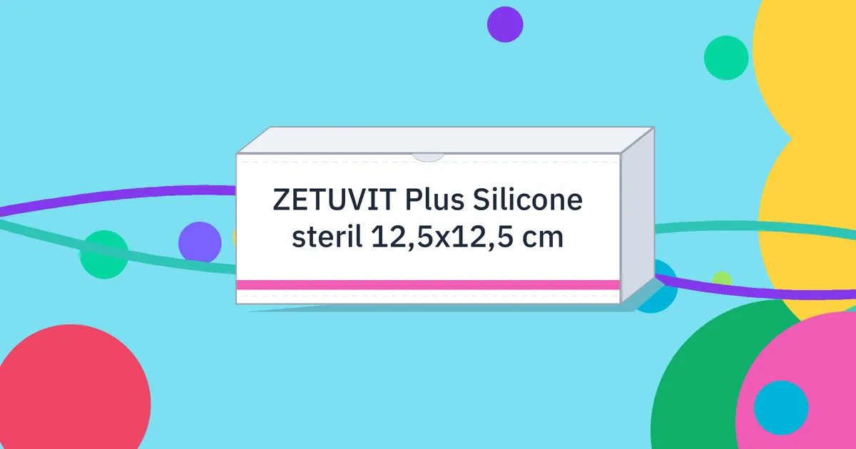 Symbolbild: Packung mit der Aufschrift ZETUVIT Plus Silicone steril 12,5x12,5 cm (PZN 18222020) – Verfügbarkeit und Bezug in Apotheken in Frankfurt am Main