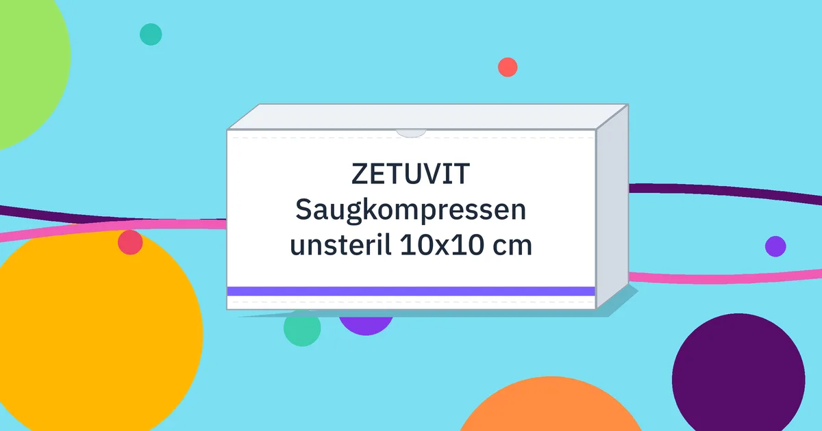 Symbolbild: Packung mit der Aufschrift ZETUVIT Saugkompressen unsteril 10x10 cm (PZN 00467761) – Verfügbarkeit und Bezug in Apotheken in Frankfurt am Main