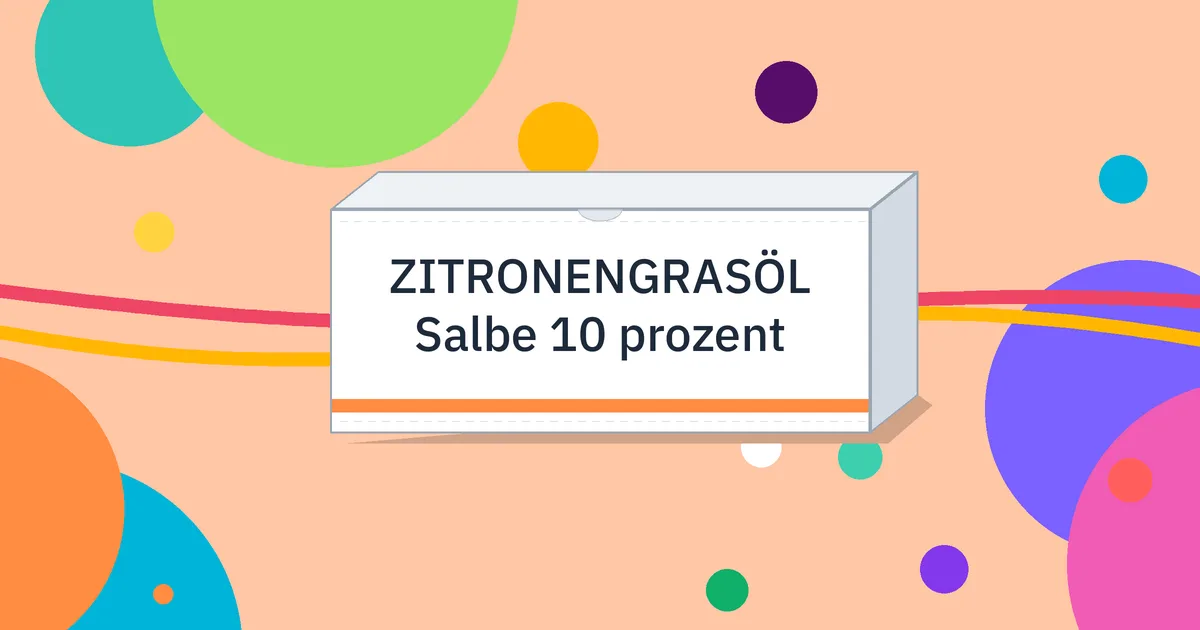 Symbolbild: Packung mit der Aufschrift ZITRONENGRASÖL Salbe 10 prozent (PZN 18180445) – Verfügbarkeit und Bezug in Apotheken in Frankfurt am Main