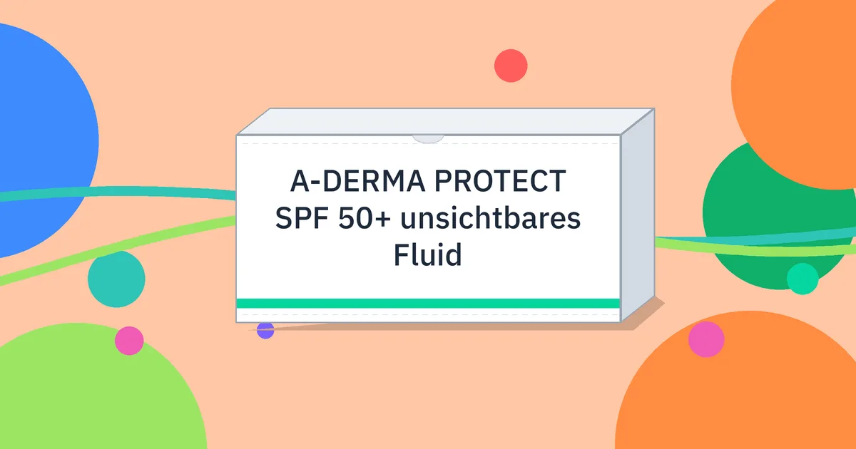 Symbolbild: Packung mit der Aufschrift A-DERMA PROTECT SPF 50+ unsichtbares Fluid (PZN 14307297) – Verfügbarkeit und Bezug in Apotheken in Frankfurt am Main