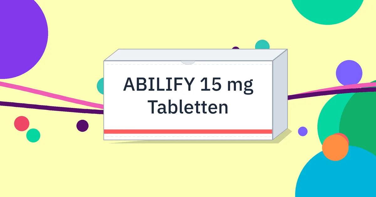 Symbolbild: Packung mit der Aufschrift ABILIFY 15 mg Tabletten (PZN 08839245) – Verfügbarkeit und Bezug in Apotheken in Frankfurt am Main