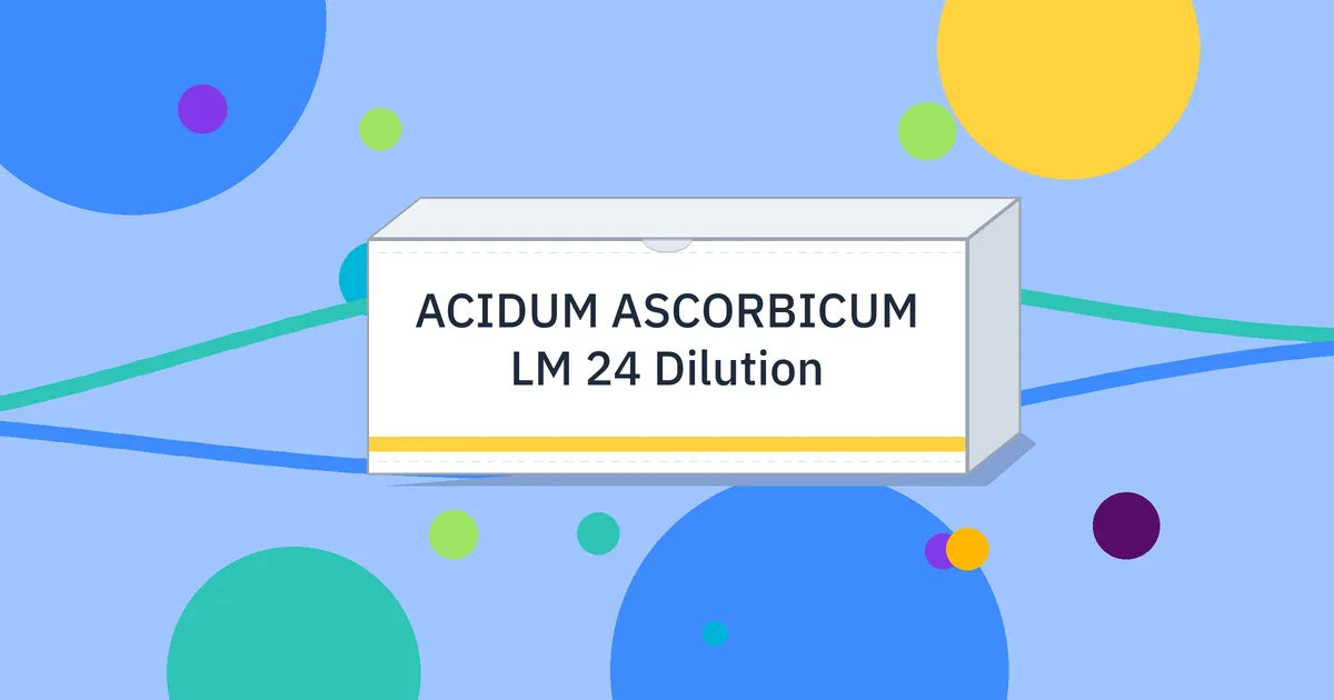Symbolbild: Packung mit der Aufschrift ACIDUM ASCORBICUM LM 24 Dilution (PZN 13269123) – Verfügbarkeit und Bezug in Apotheken in Frankfurt am Main