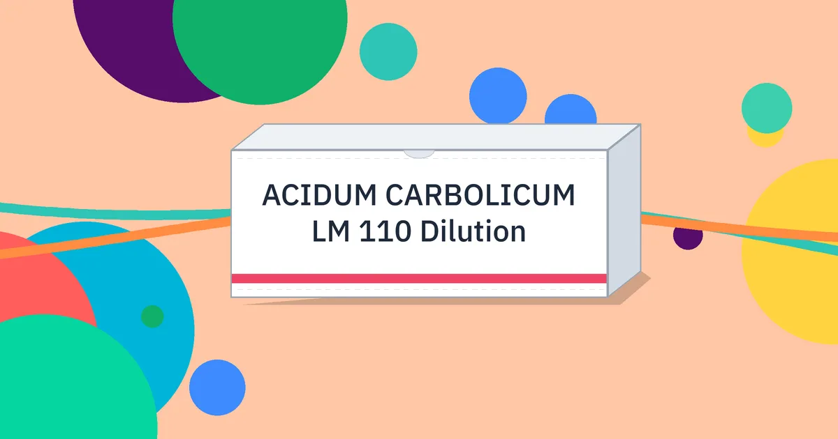 Symbolbild: Packung mit der Aufschrift ACIDUM CARBOLICUM LM 110 Dilution (PZN 13272237) – Verfügbarkeit und Bezug in Apotheken in Frankfurt am Main