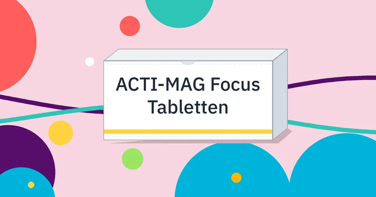 Symbolbild: Packung mit der Aufschrift ACTI-MAG Focus Tabletten (PZN 20105741) – Verfügbarkeit und Bezug in Apotheken in Frankfurt am Main