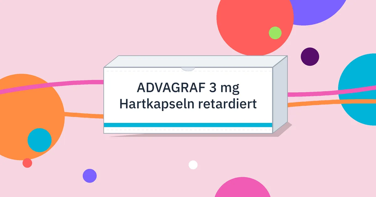 Symbolbild: Packung mit der Aufschrift ADVAGRAF 3 mg Hartkapseln retardiert (PZN 14139836) – Verfügbarkeit und Bezug in Apotheken in Frankfurt am Main