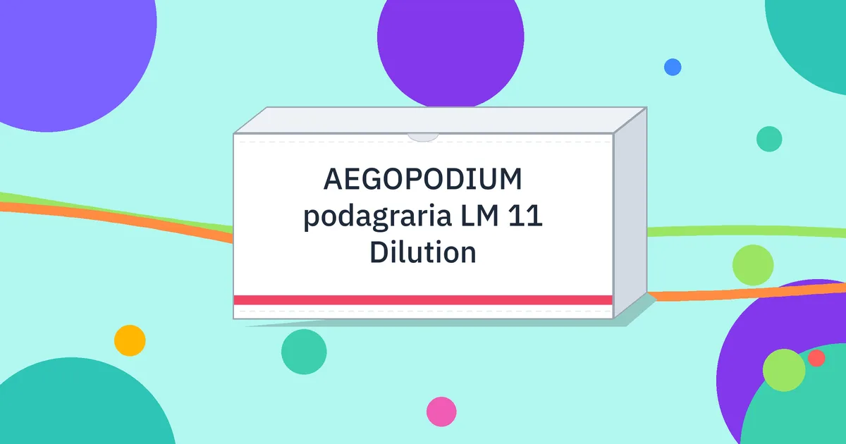 Symbolbild: Packung mit der Aufschrift AEGOPODIUM podagraria LM 11 Dilution (PZN 13298254) – Verfügbarkeit und Bezug in Apotheken in Frankfurt am Main
