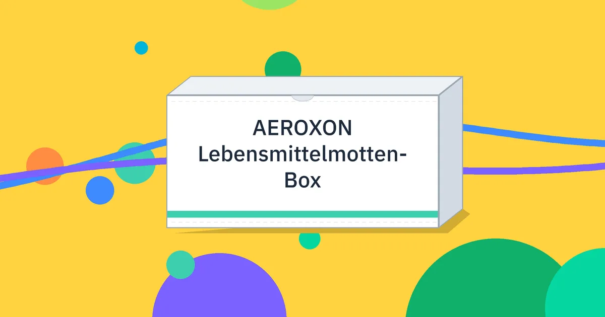Symbolbild: Packung mit der Aufschrift AEROXON Lebensmittelmotten-Box (PZN 19711028) – Verfügbarkeit und Bezug in Apotheken in Frankfurt am Main