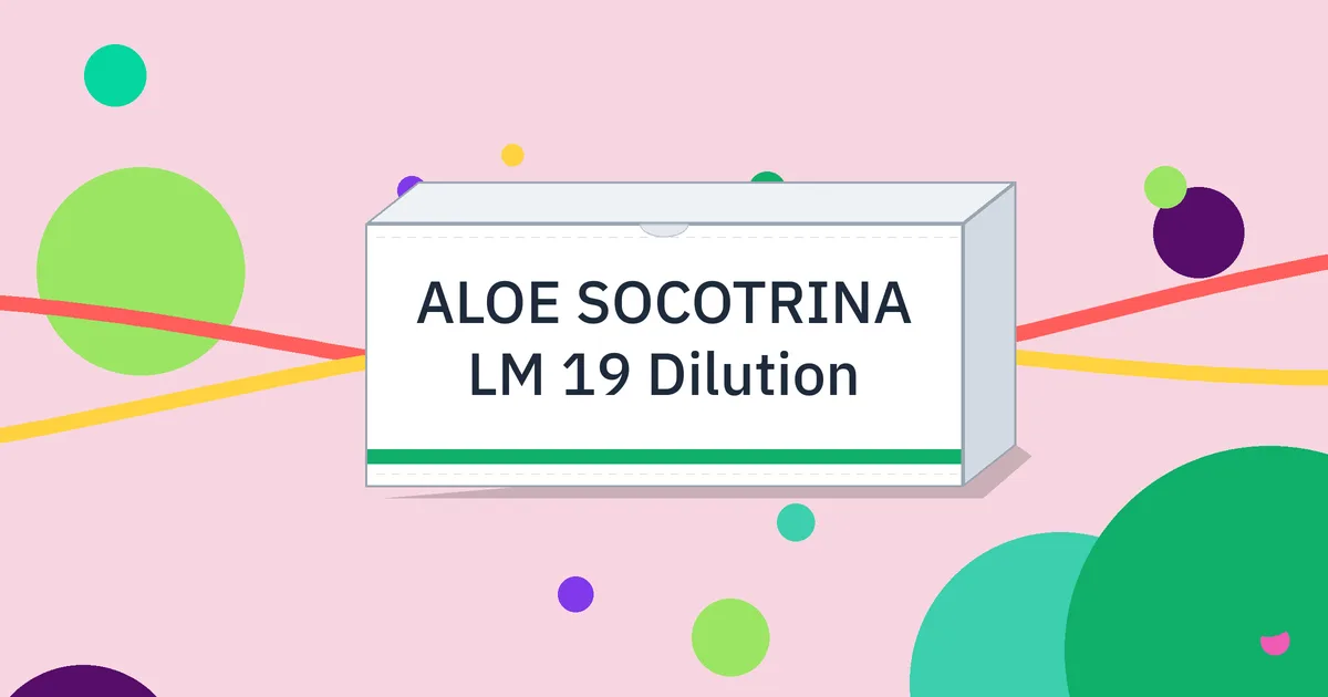 Symbolbild: Packung mit der Aufschrift ALOE SOCOTRINA LM 19 Dilution (PZN 13313485) – Verfügbarkeit und Bezug in Apotheken in Frankfurt am Main