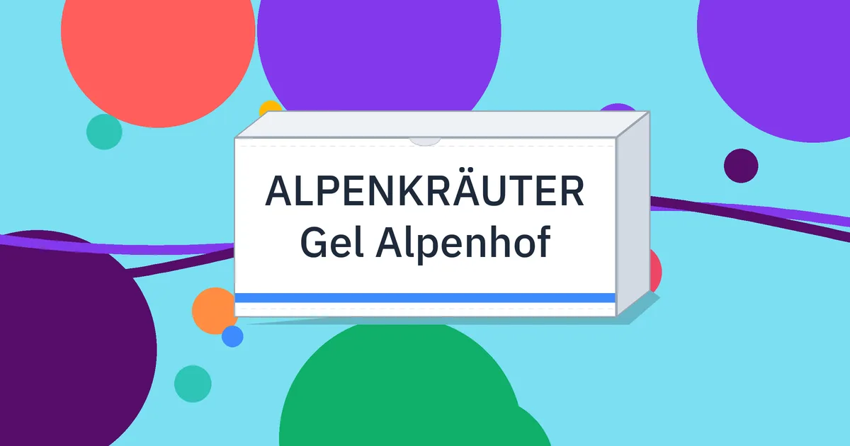 Symbolbild: Packung mit der Aufschrift ALPENKRÄUTER Gel Alpenhof (PZN 18662084) – Verfügbarkeit und Bezug in Apotheken in Frankfurt am Main